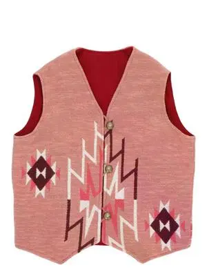 FORTELA Navajo Pattern Vest - Pink