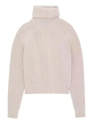 FORTELA Laura Rib Stitch Turtleneck Sweater