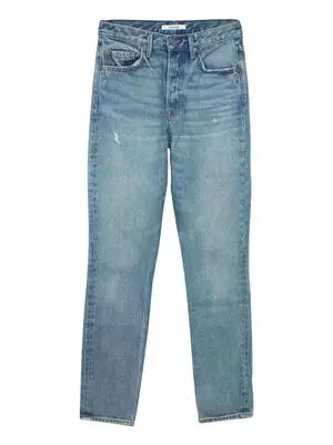 GRLFRND Straight Leg High-rise Jeans - Blue