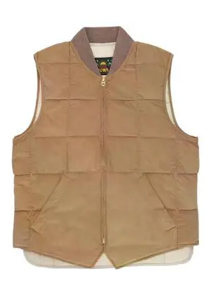 FORTELA Corduroy Zip-up Gilet - Neutrals