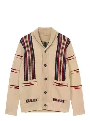 FORTELA Henryc Native-pattern Cardigan - Neutrals