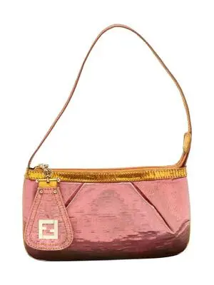 Fendi Zucchino Fabric Tote Bag - Pink