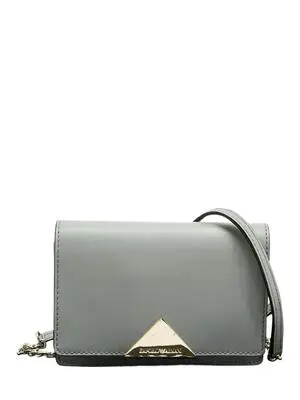 Emporio Armani Astrid Leather Cross Body Bag - Grey