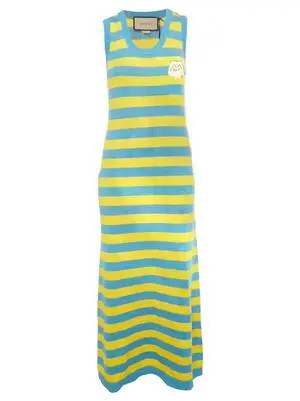 Gucci Striped Midi Dress - Yellow