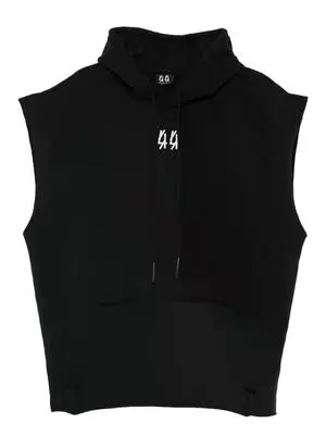 44 LABEL GROUP Sleeveless Hoodie - Black