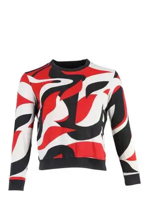 ALEXANDER MCQUEEN Printed Cotton Sweater