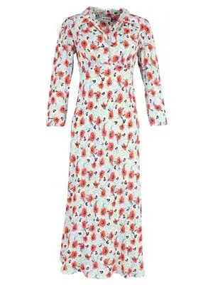 Rixo Floral-print Maxi Dress - Blue