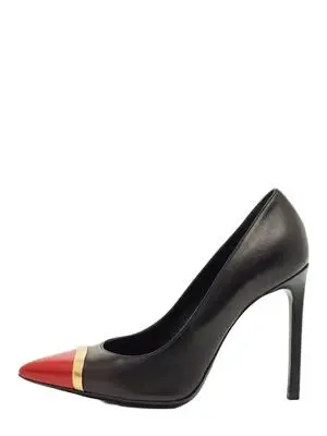 Saint Laurent Janis Leather Pumps - Black