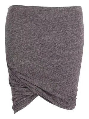 ISABEL MARANT VINTAGE Vintage Mini Skirt With Ruched Detail - Grey