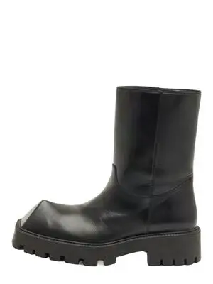 Balenciaga Rhino Leather Chelsea Boots - Black