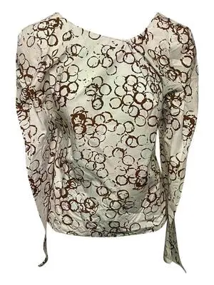 Marni Graphic-pattern Blouse - Neutrals