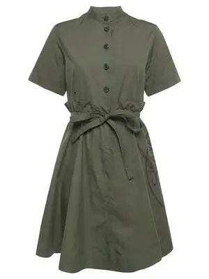 Dior Button Mini Dress - Green