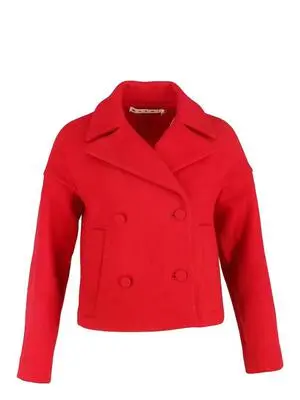 Marni Double-breasted Wool Jacket - Red