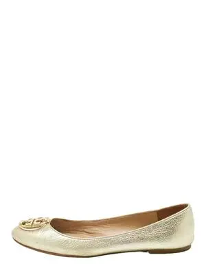 Tory Burch Patent-leather Ballet Flats - Gold