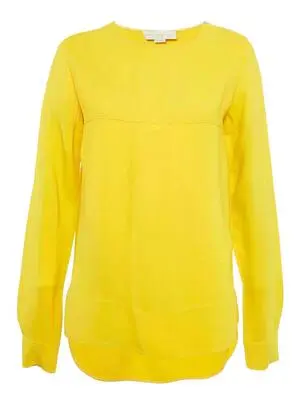Stella McCartney Crepe-texture Blouse - Yellow