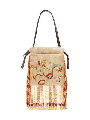 Etro Kalispera Embroidered Tote Bag - Neutrals