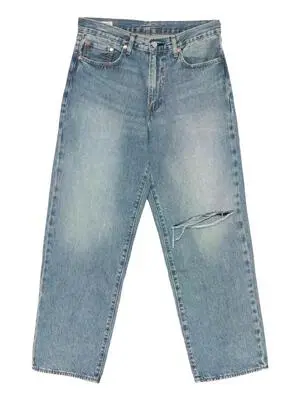 LEVI'S 578 Baggy Ripped-knee Jeans - Blue