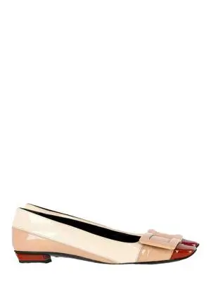 ROGER VIVIER Roger Vivier Vintage Buckled Leather Flats