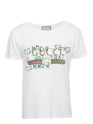 Gucci Cotton Printed T-shirt - White