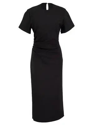 La DoubleJ Short-sleeve Midi Dress - Black