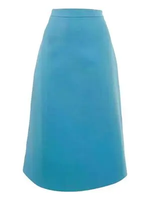 Gucci Silk-blend Pencil Skirt - Blue