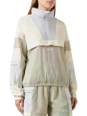 Kith Panelled Half-zip Jacket - Neutrals