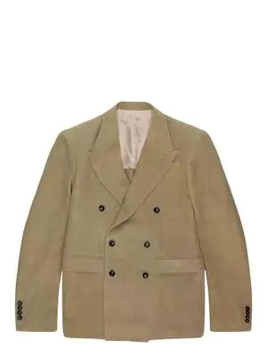FORTELA Flapped Double-breasted Jacket - Neutrals