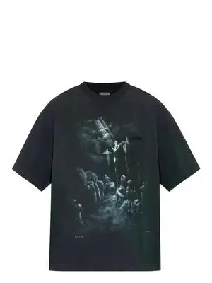 Vetements Graphic Distressed T-shirt - Black