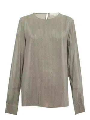 Stella McCartney Weave-like Silk Top - Neutrals