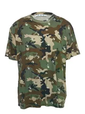 Off-White Camouflage T-shirt - Green