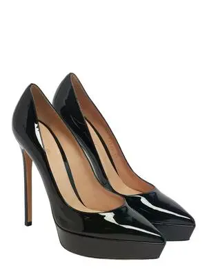 GIANVITO ROSSI Dasha Platform Leather Pumps - Black