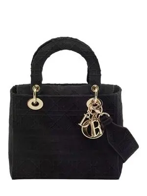 Dior Embroidered Tote Bag - Black