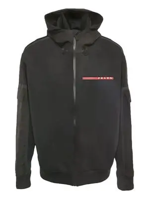 Prada Zip-fastening Hooded Jacket - Black