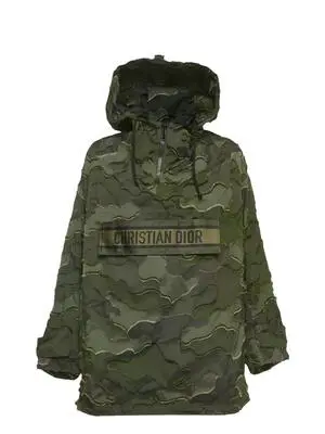 Dior Fil Coupé Camouflage Hoodie - Green
