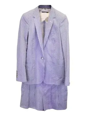 Gucci Pinstripe Blazer And Shorts Set - Blue
