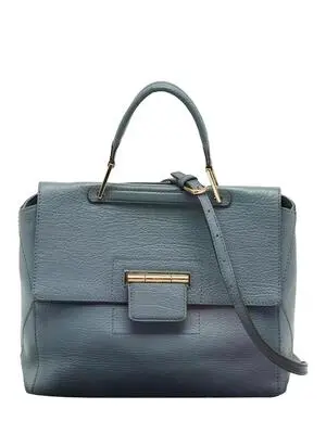 Furla Leather Top-handle Satchel - Blue