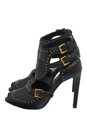 Alexander McQueen Studded Buckle-strap Sandals - Black