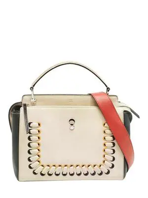 FENDI Dotcom Leather Tote Bag