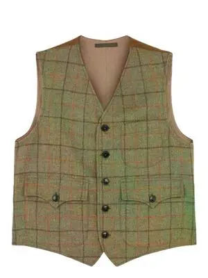 FORTELA Dean Check-pattern Vest - Green
