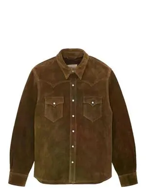 FORTELA Ranch Texan Suede Shirt - Brown