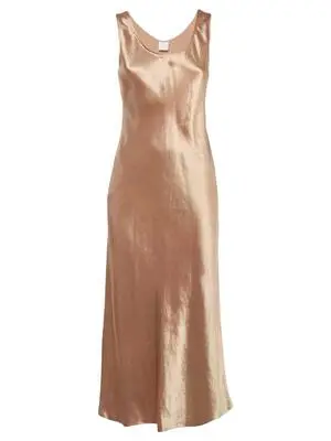 Max Mara Satin Midi Dress - Neutrals