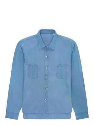 FORTELA Liam Chest-pocket Shirt - Blue