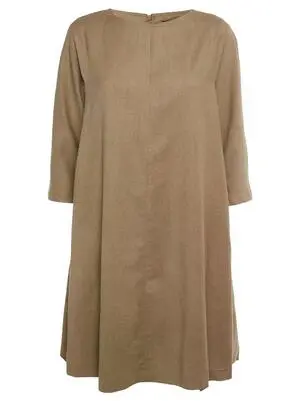 Max Mara Zip-fastening Dress - Neutrals
