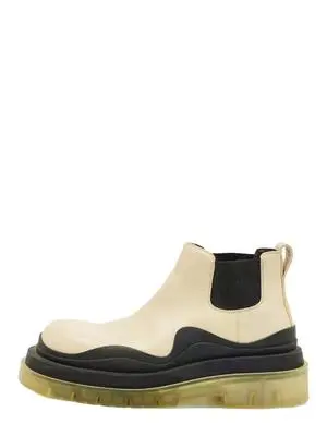 Bottega Veneta Leather Panel Boots - Neutrals