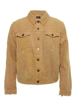 Saint Laurent Button Corduroy Jacket - Neutrals