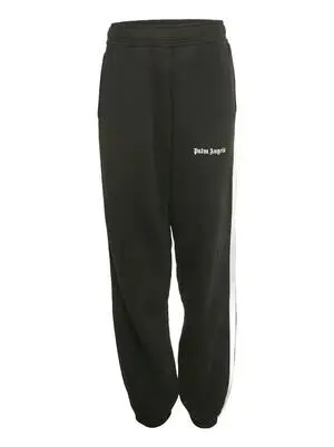 Palm Angels Cotton Logo-print Track Pants - Black
