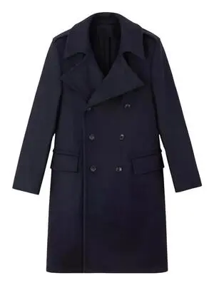 FORTELA Winston Double-breasted Coat - Blue