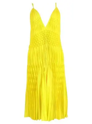 HAIDER ACKERMANN V-neck Dress - Yellow