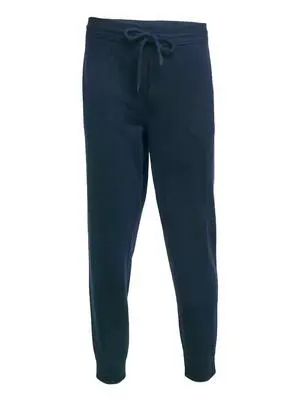 Ermenegildo Zegna Vintage Cotton Drawstring Trousers - Blue
