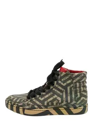 Gucci High-top Graphic Sneakers - Black